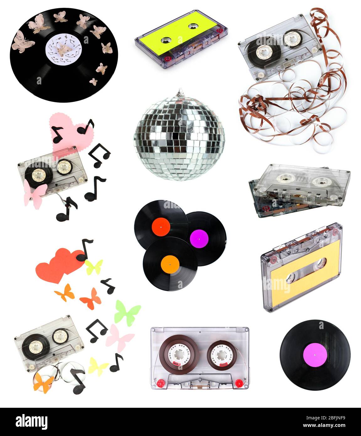 Record album collage hi-res stock photography and images - Alamy