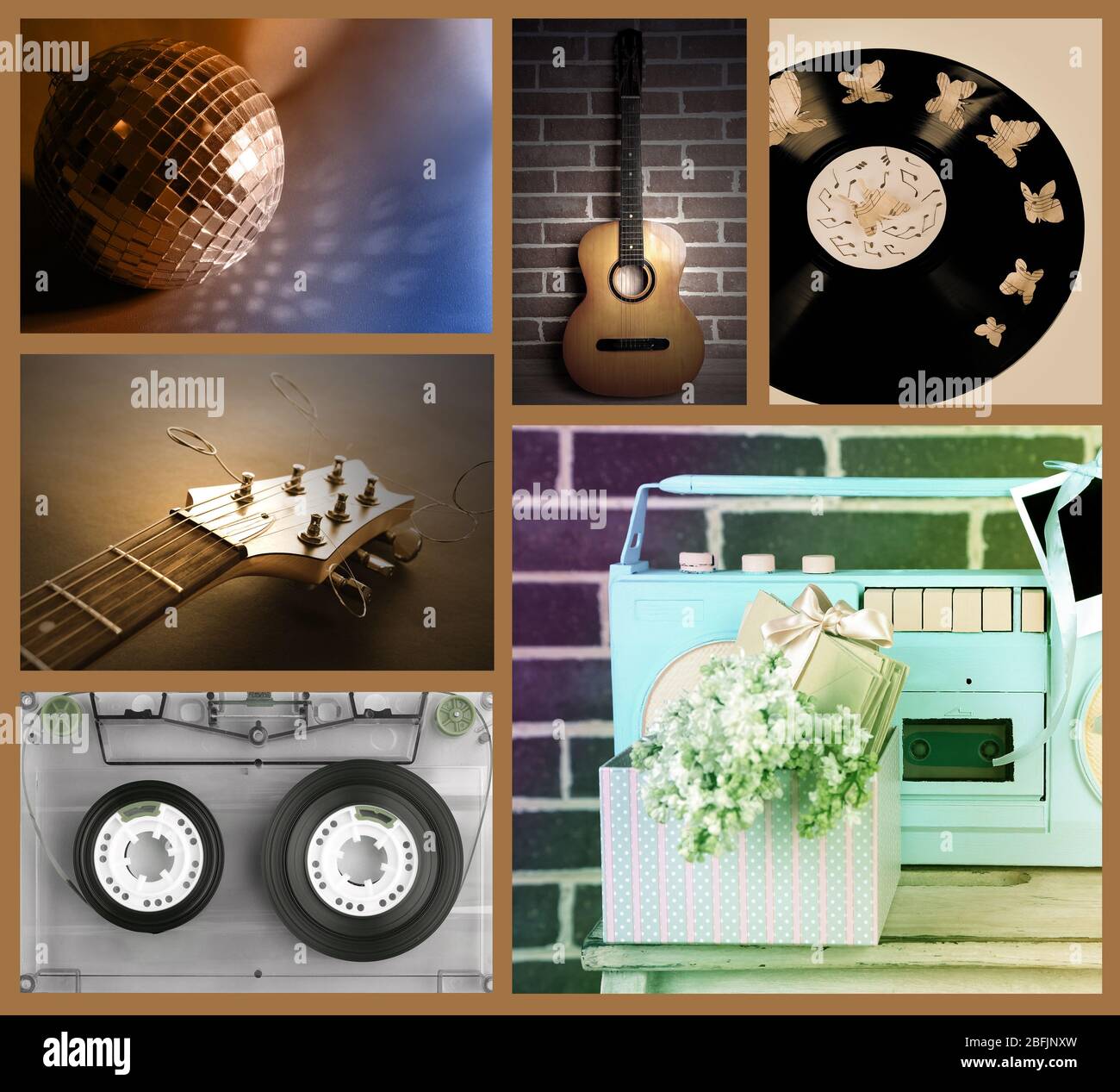 Music party art collage musical hi-res stock photography and images - Alamy