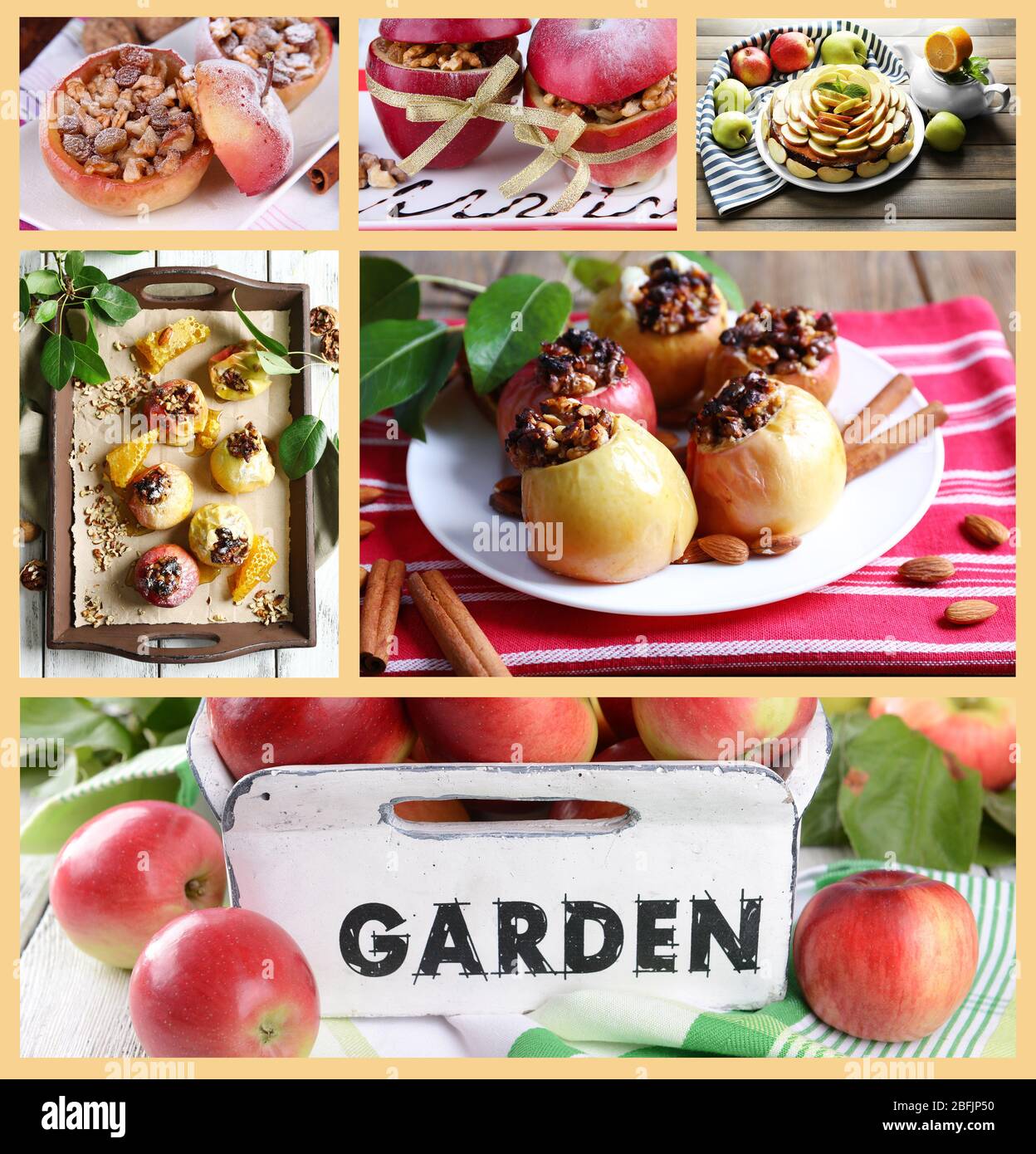 Collage of apples Stock Photo - Alamy