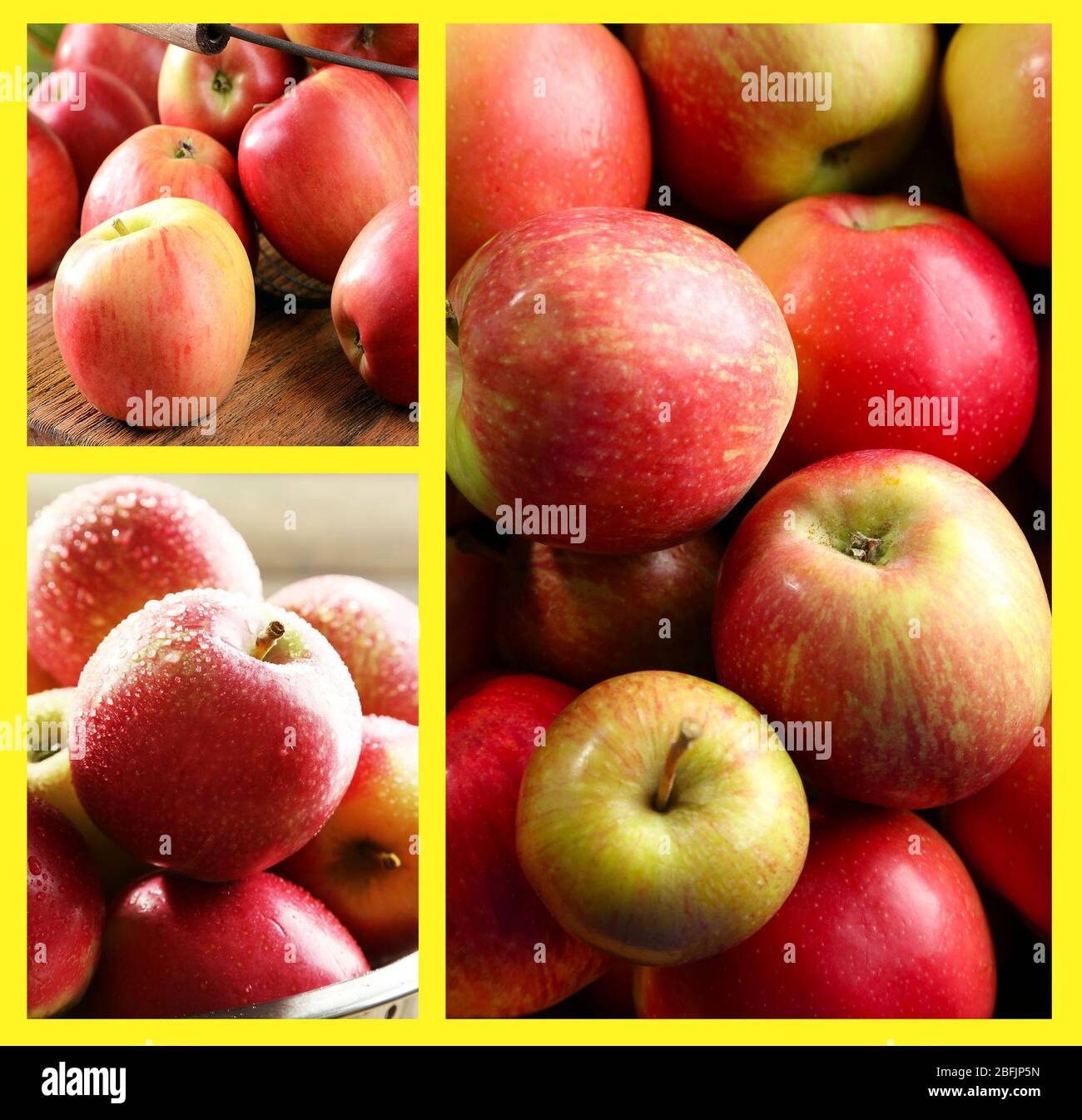 Collage of apples Stock Photo - Alamy