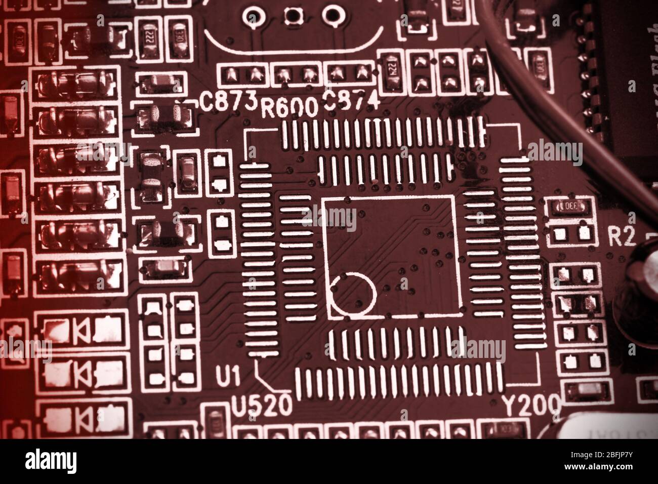 Modern electronic board close-up Stock Photo - Alamy