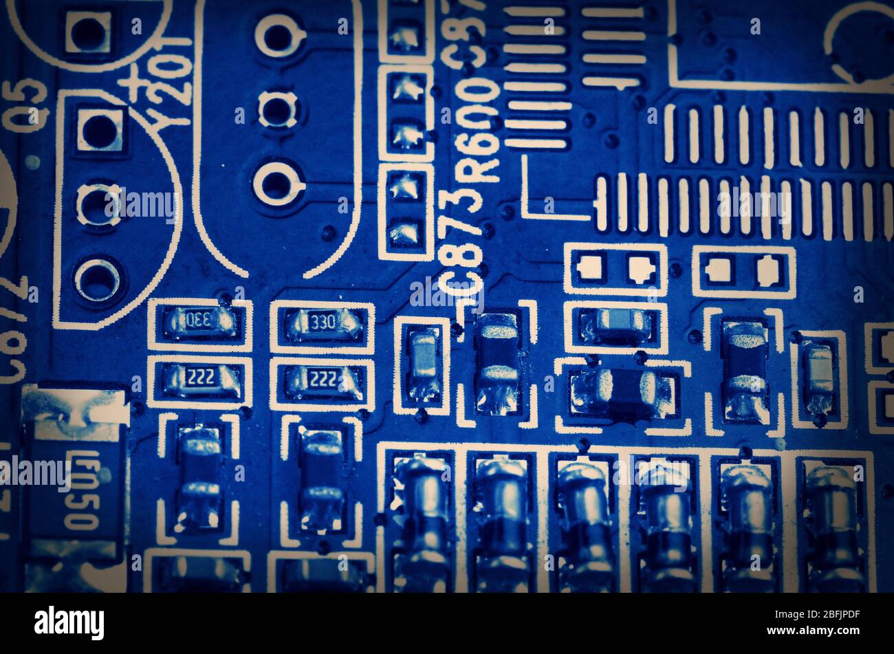 Modern electronic board close-up Stock Photo - Alamy