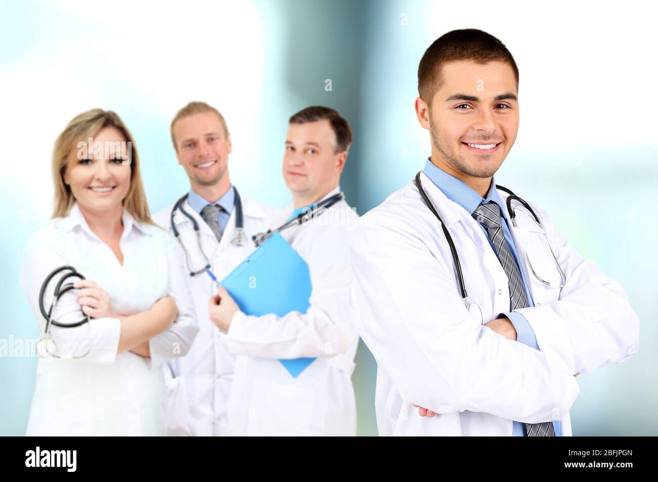 Medical workers in hospital Stock Photo - Alamy