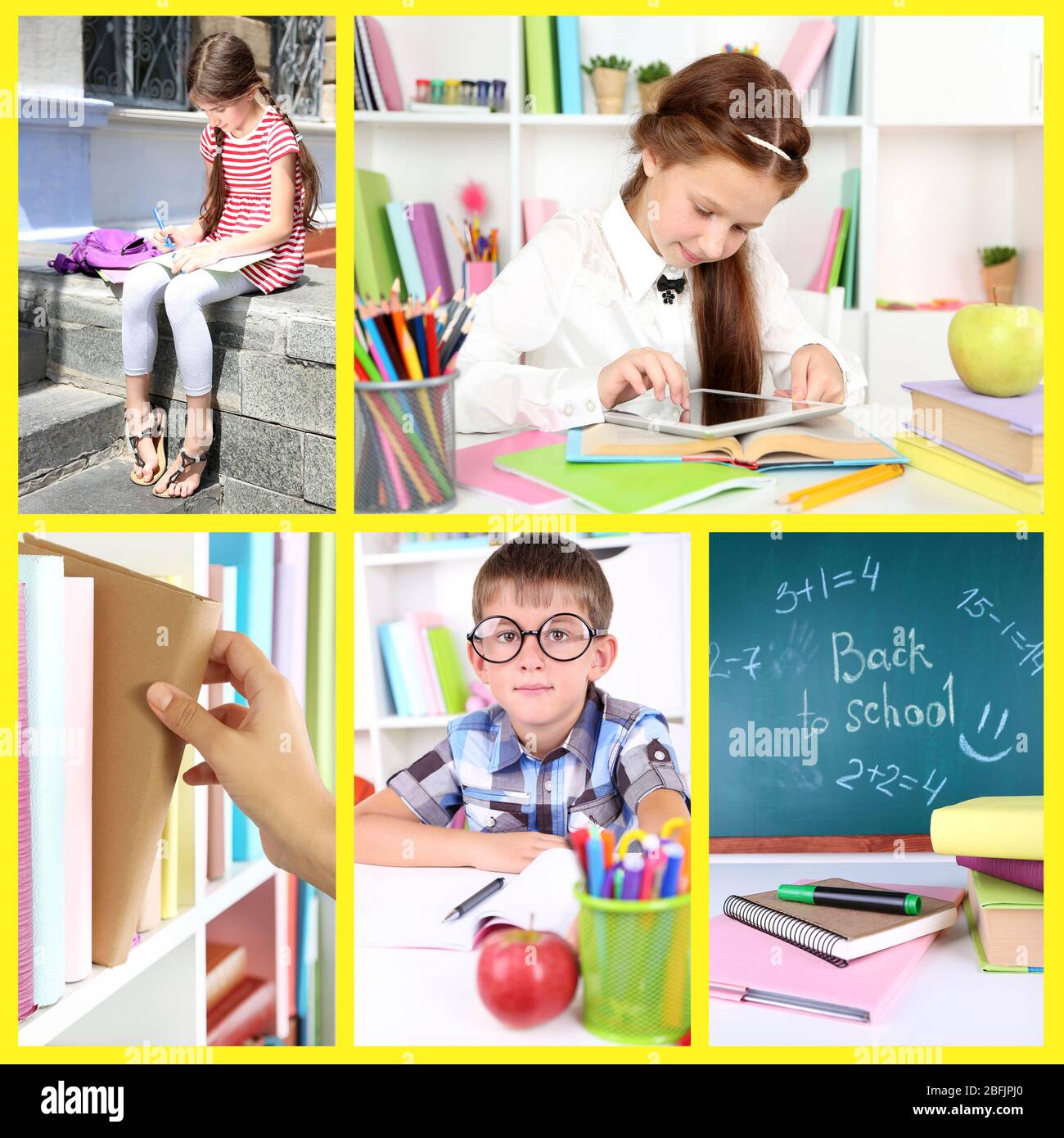 Group schoolchildren drawing lesson hi-res stock photography and images ...