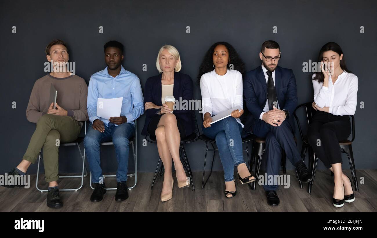 Interview queue hi-res stock photography and images - Alamy