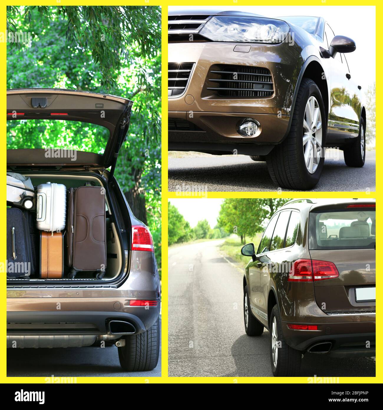 Modern car collage Stock Photo - Alamy