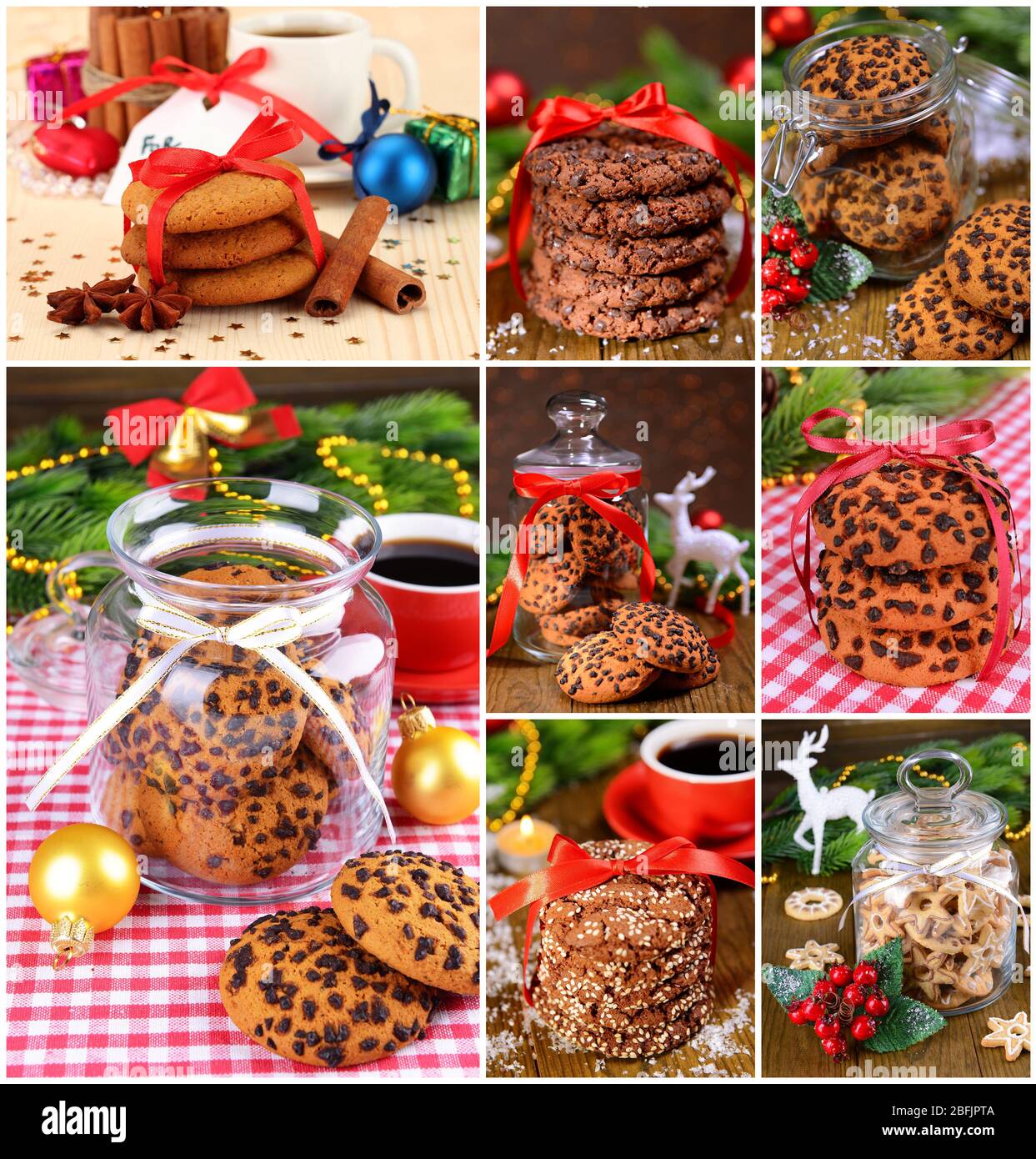 Christmas sweets collage Stock Photo - Alamy