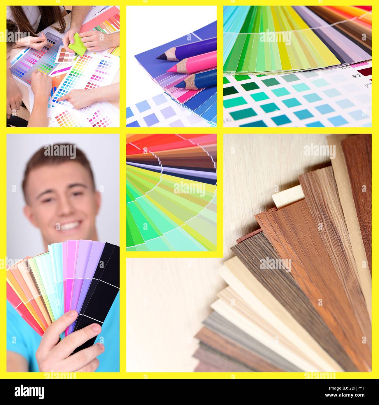 Bright business collage team people hi-res stock photography and images ...
