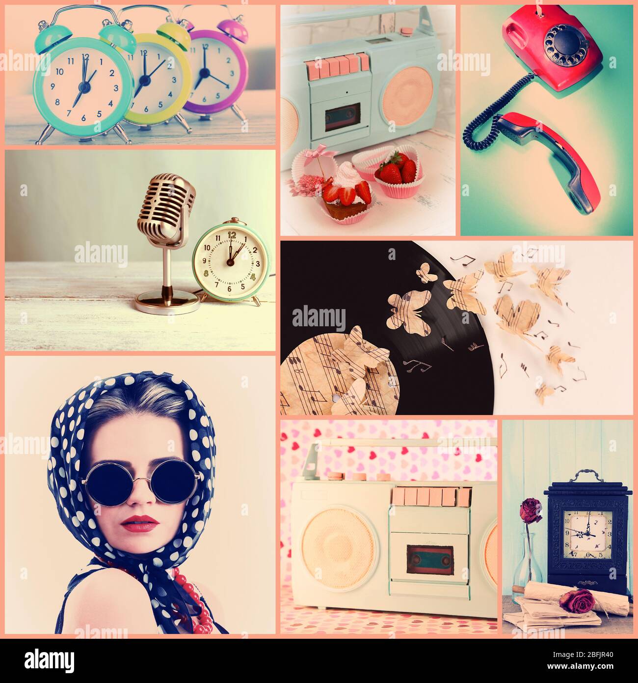 Retro collage hi-res stock photography and images - Alamy