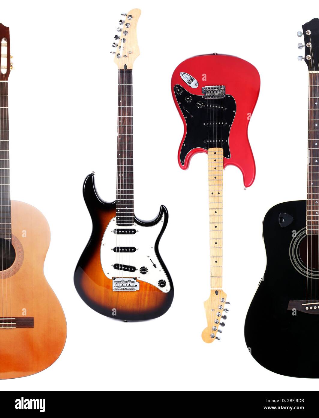 Collage of modern guitar Stock Photo - Alamy