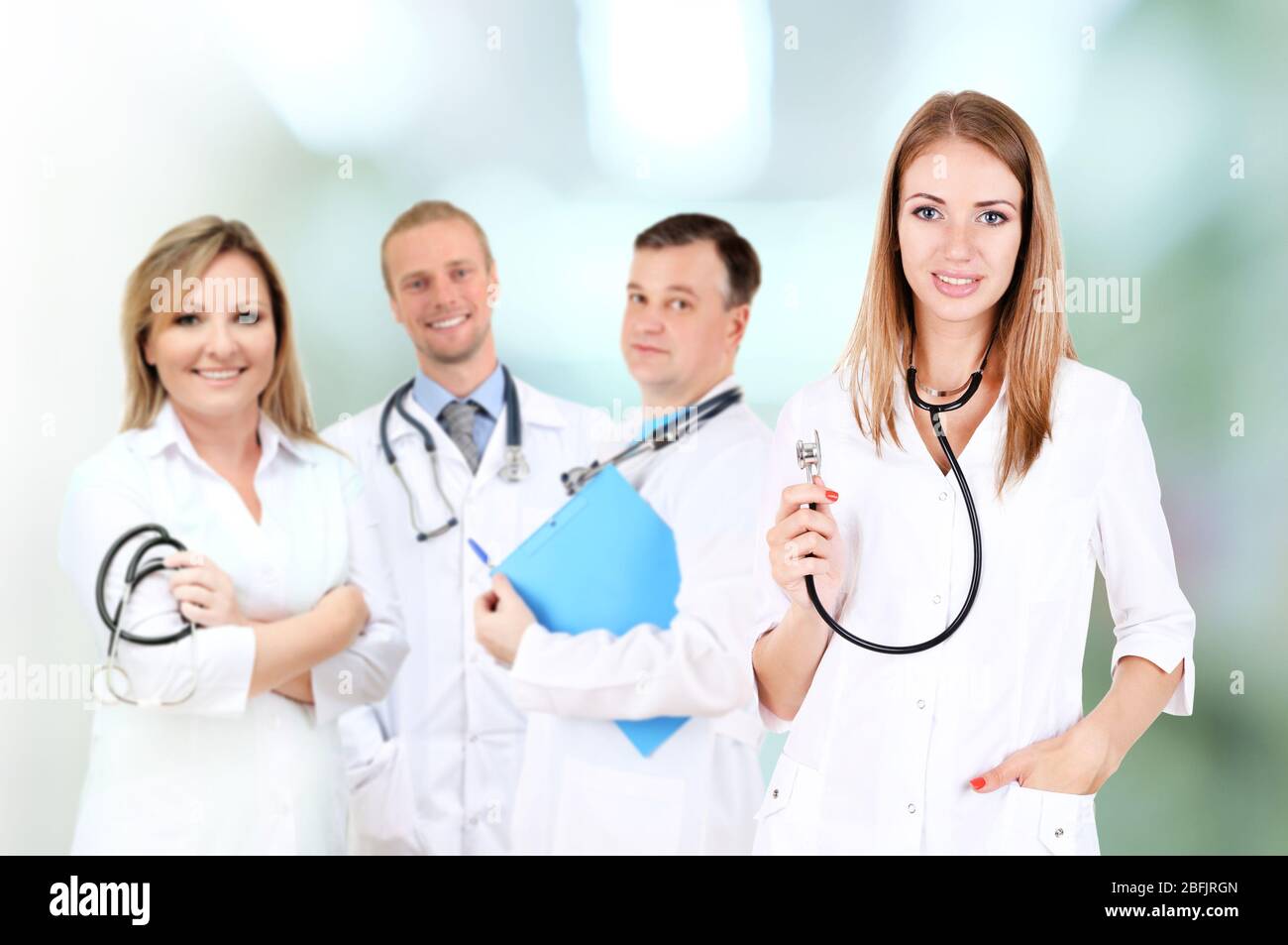 Medical workers in hospital Stock Photo - Alamy