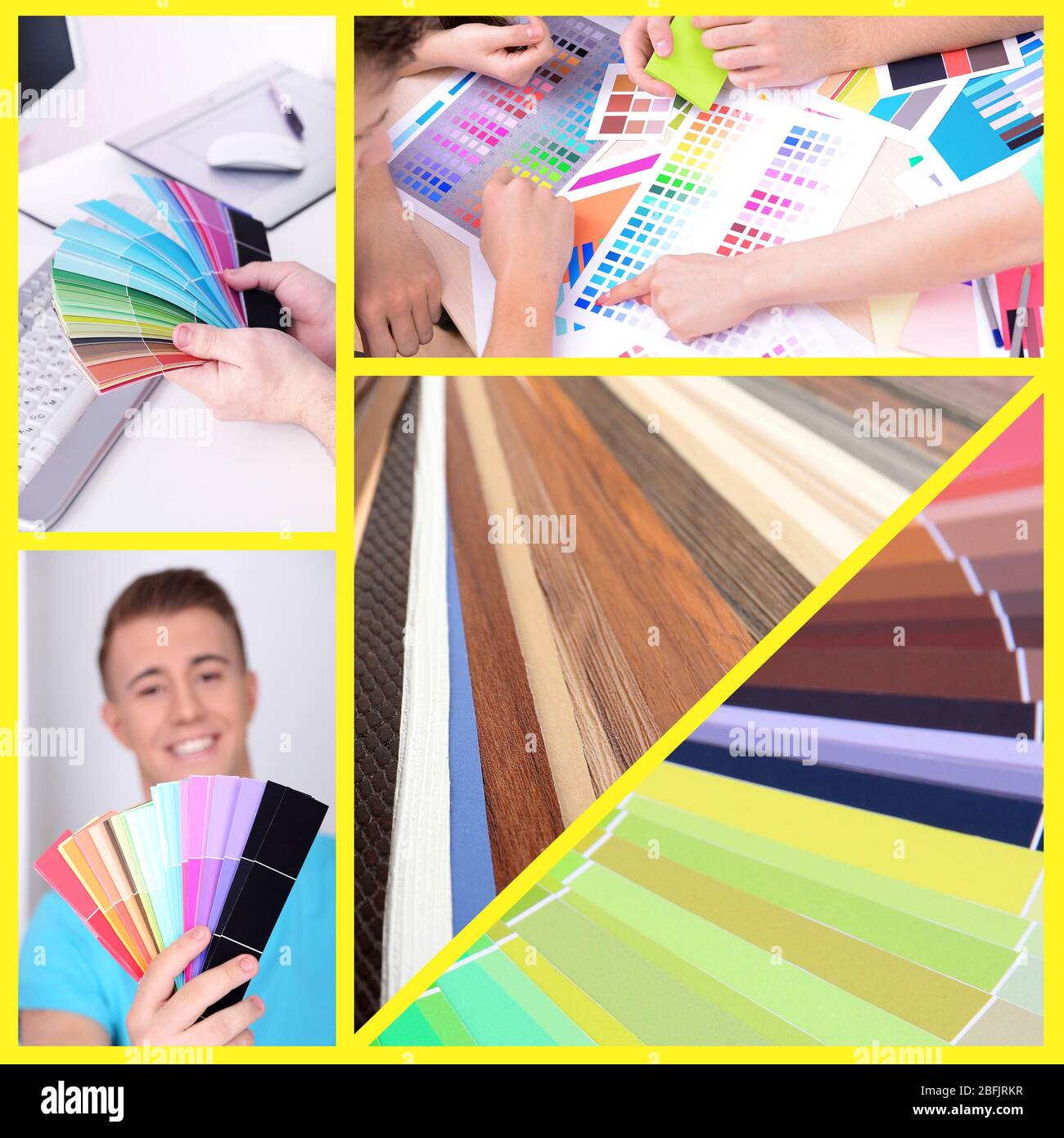 Interior design collage Stock Photo - Alamy
