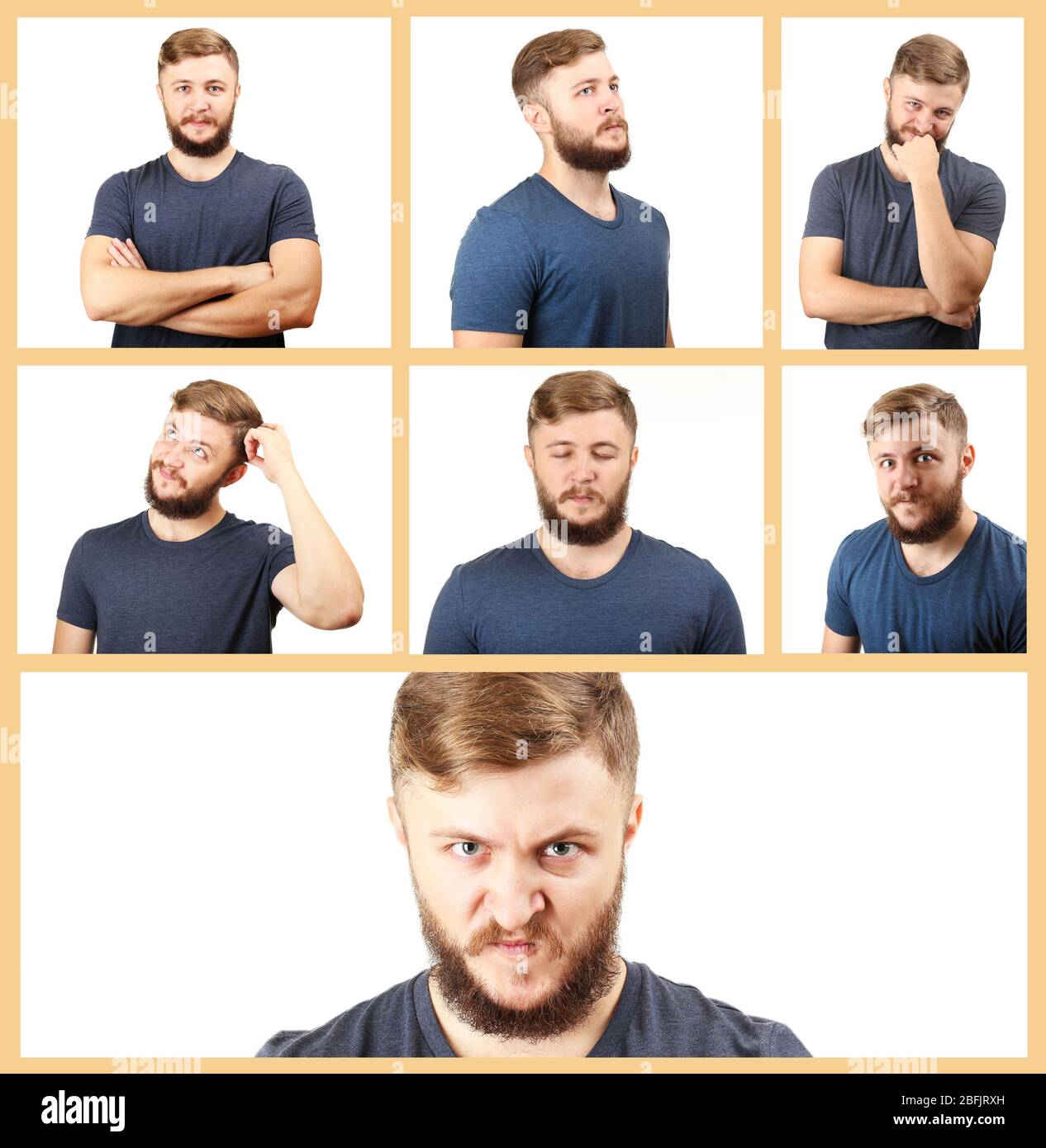 Human emotion collage hi-res stock photography and images - Alamy