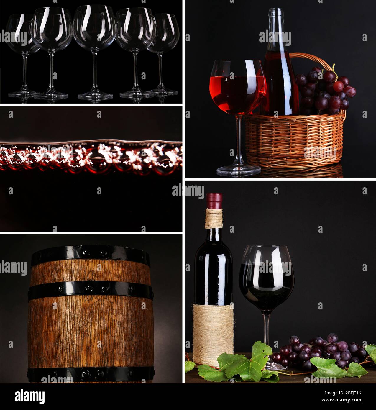 Wine collage hi-res stock photography and images - Alamy