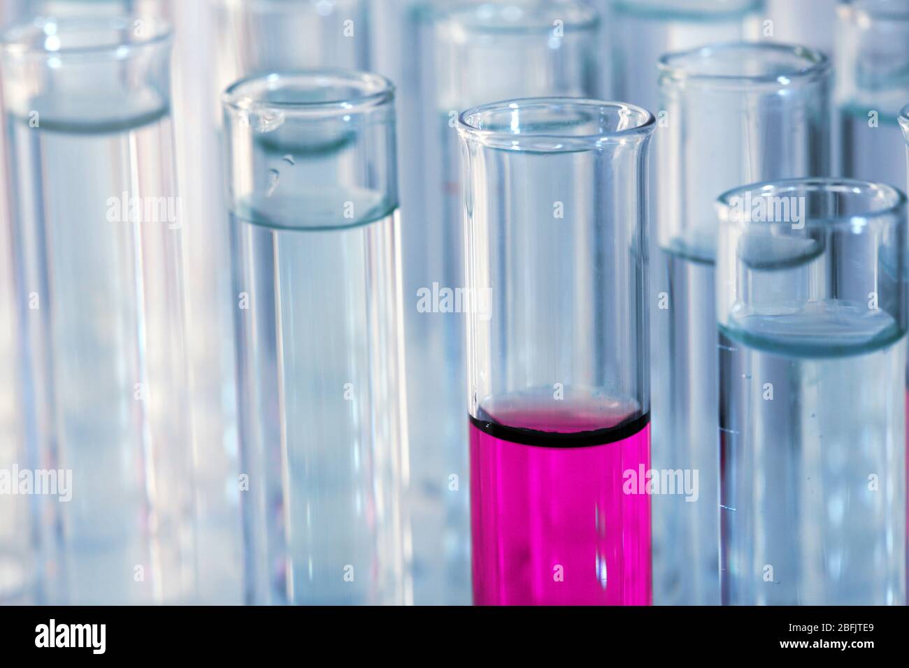 Test tubes close-up Stock Photo - Alamy