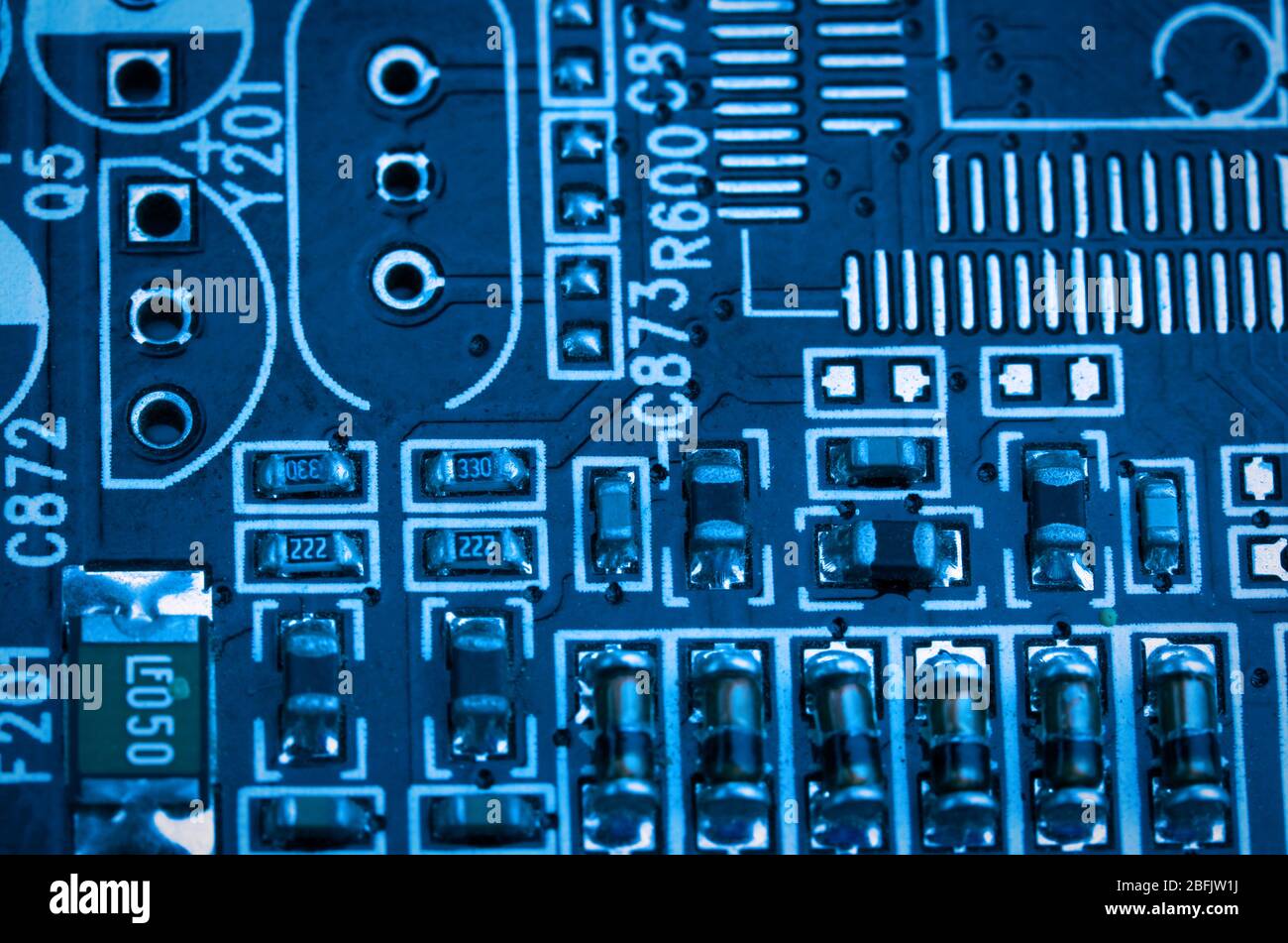 Modern electronic board close-up Stock Photo - Alamy