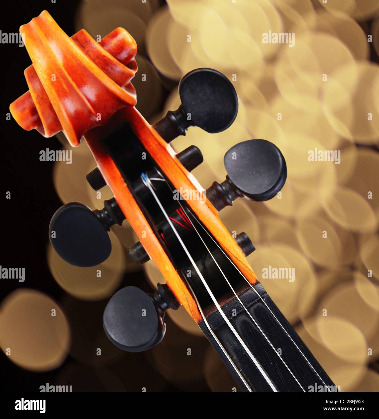 Classical violin on bright background Stock Photo - Alamy