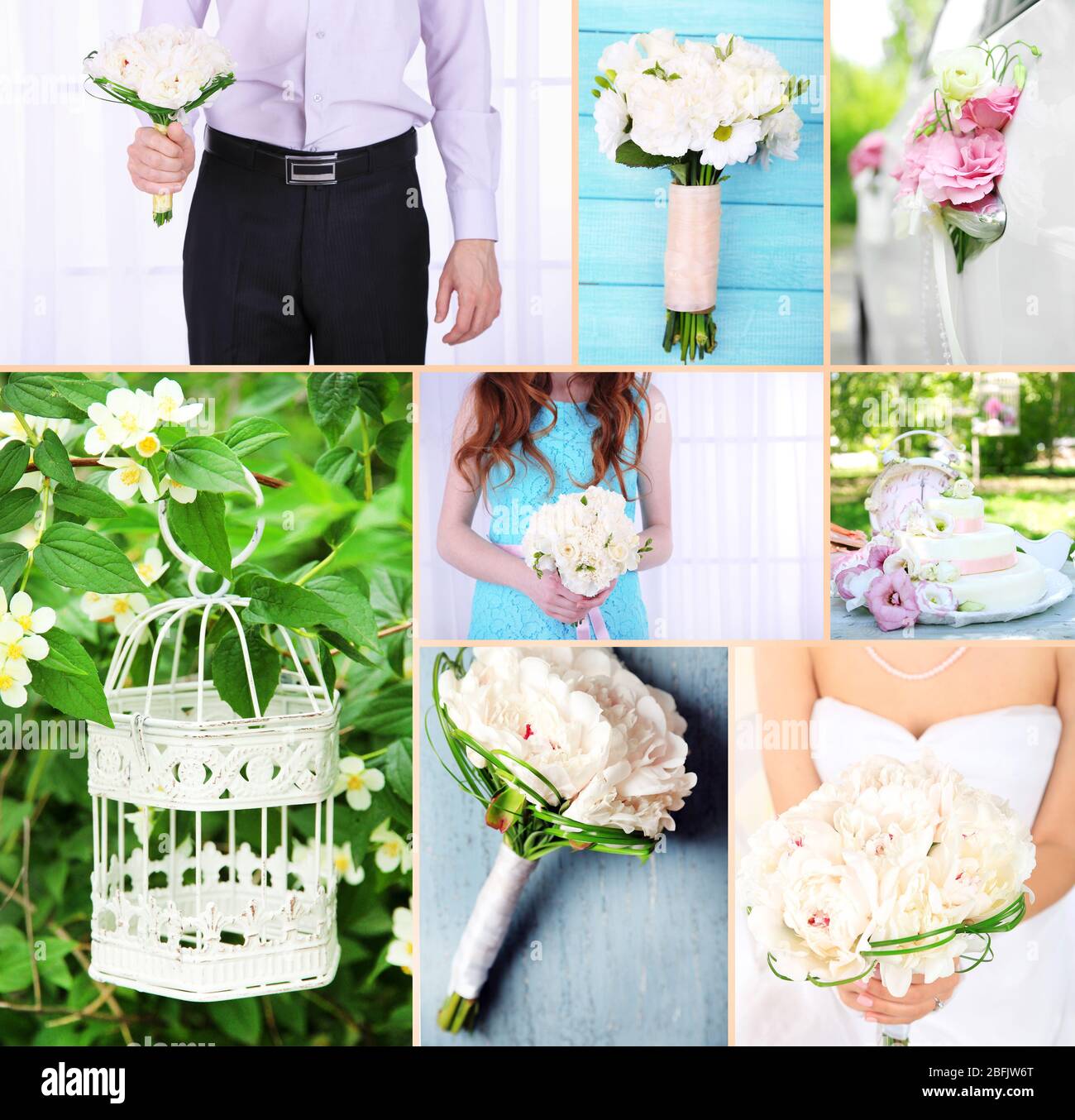 Wedding collage hi-res stock photography and images - Alamy