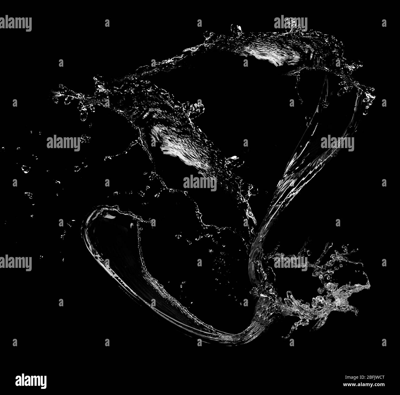 Water splashes Black and White Stock Photos & Images - Alamy