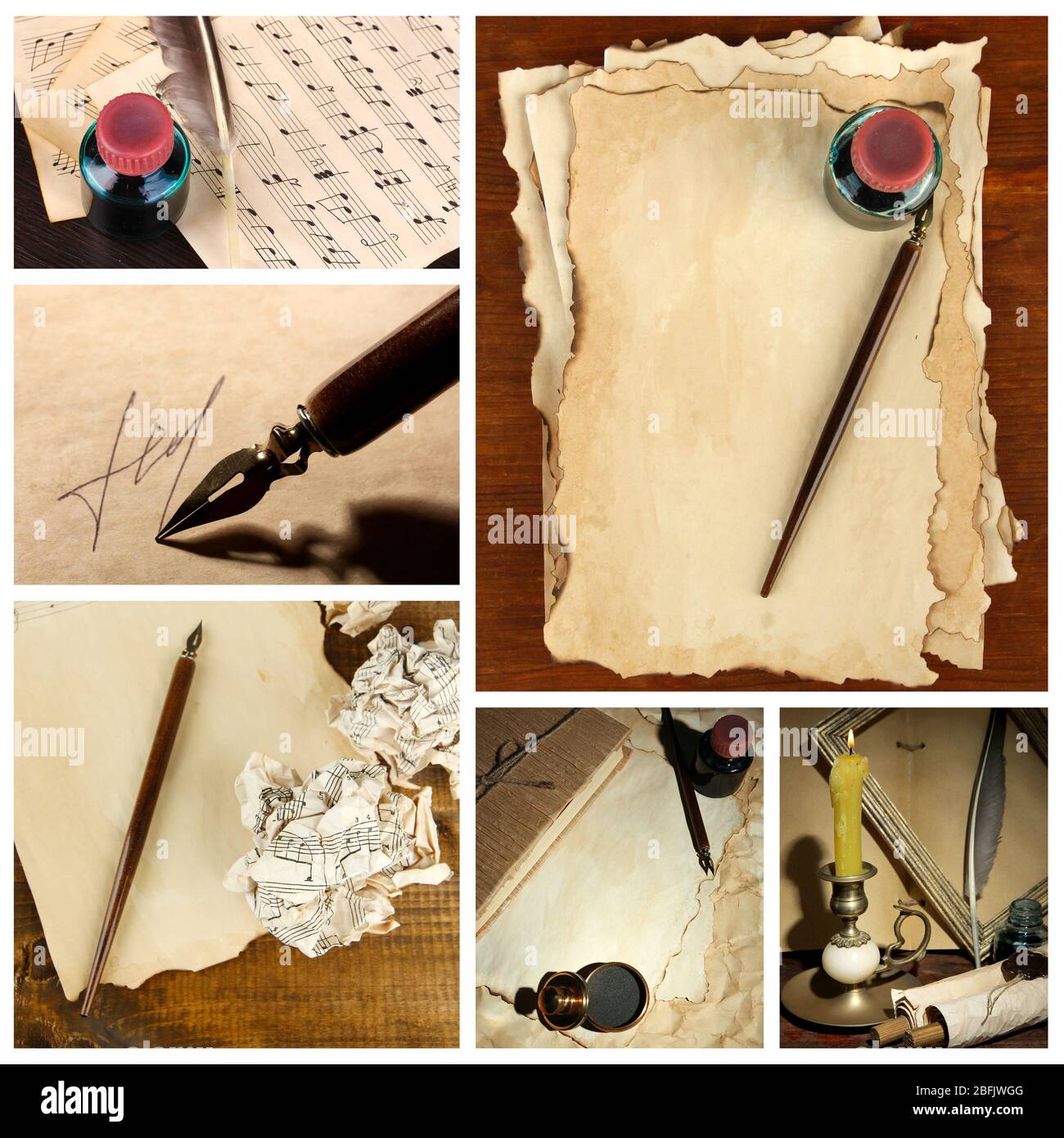 Collage ink Cut Out Stock Images & Pictures - Alamy