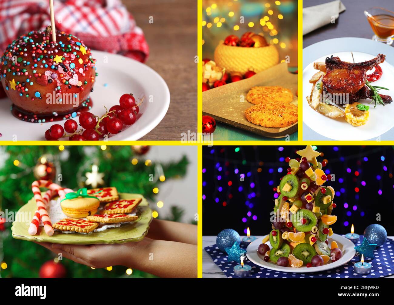 Christmas delicious dishes collage Stock Photo - Alamy