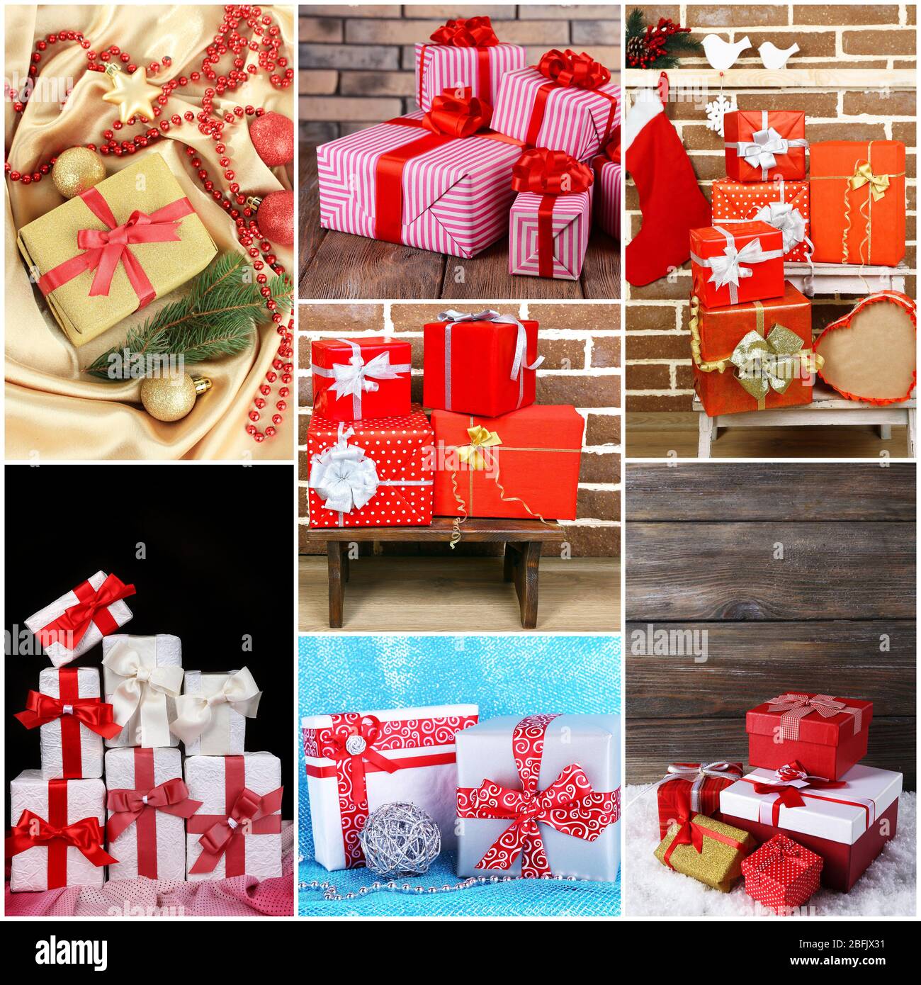 Collage carton boxes Cut Out Stock Images & Pictures - Alamy