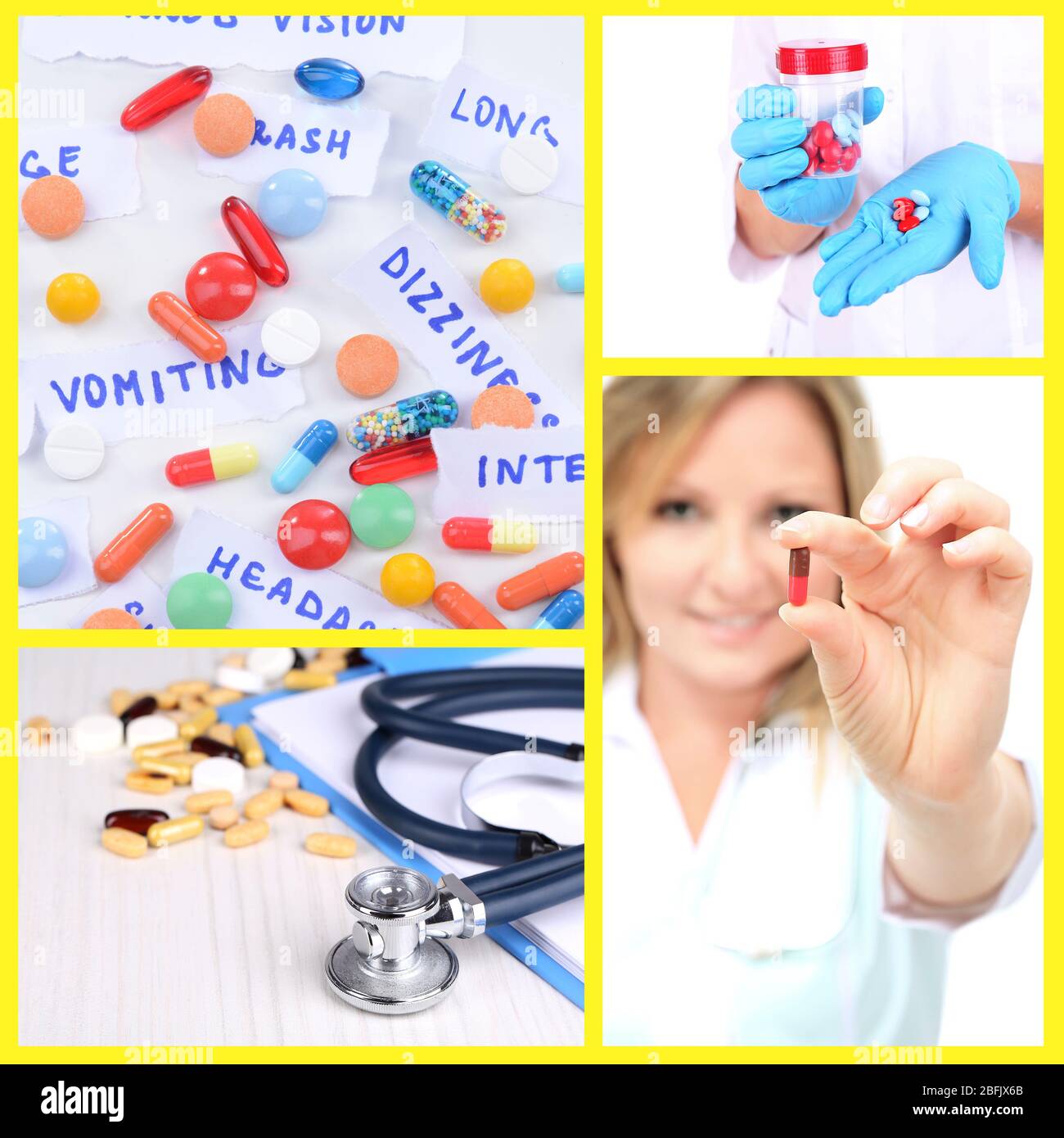 Medicine Collage High Resolution Stock Photography and Images - Alamy