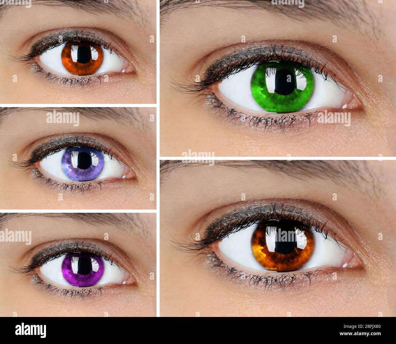 Eyeball close up collage hi-res stock photography and images - Alamy