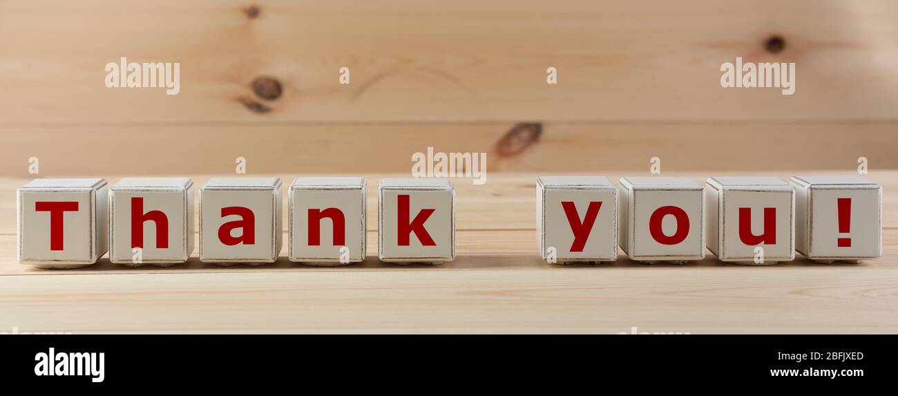 Thank you in blocks hi-res stock photography and images - Alamy