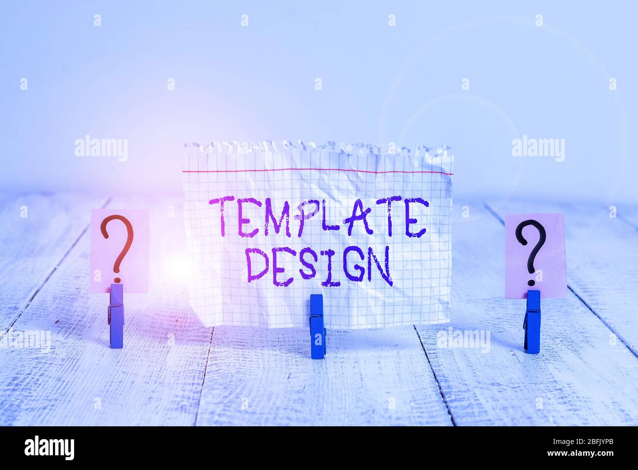 Conceptual hand writing showing Template Design. Concept meaning an overall layout or blueprint ...