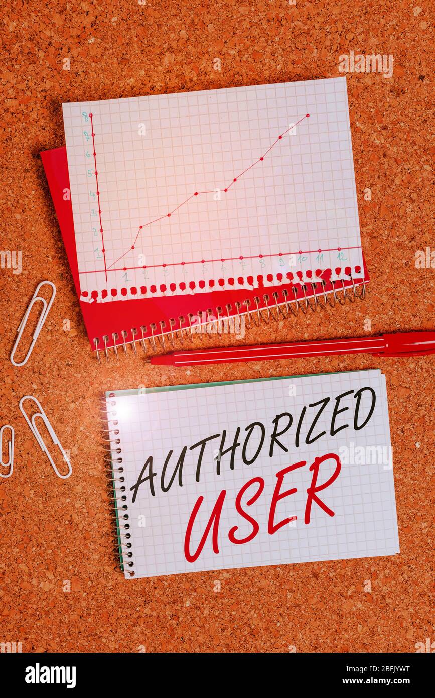 Text sign showing Authorized User. Business photo showcasing ...