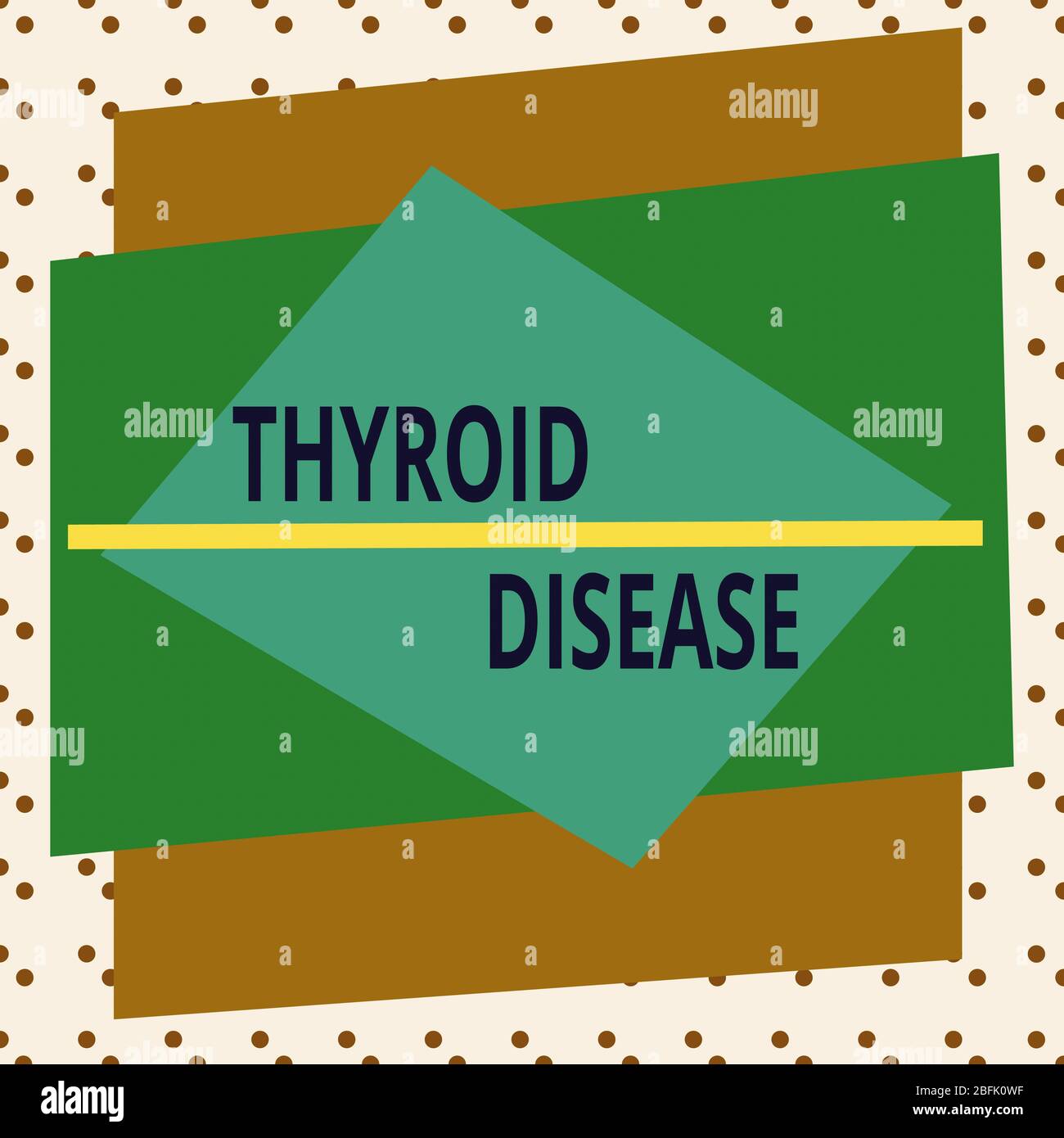 Conceptual hand writing showing Thyroid Disease. Concept meaning the ...