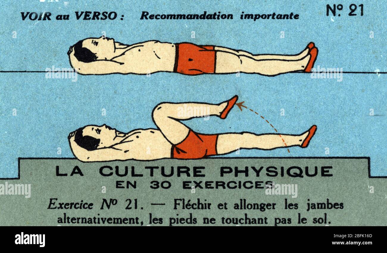 Exercice de gymnastique et renforcement musculaire, entretien physique ...