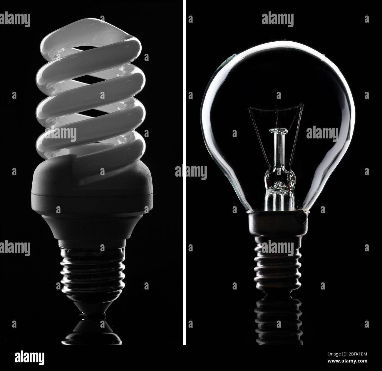 Light bulbs collage Stock Photo - Alamy
