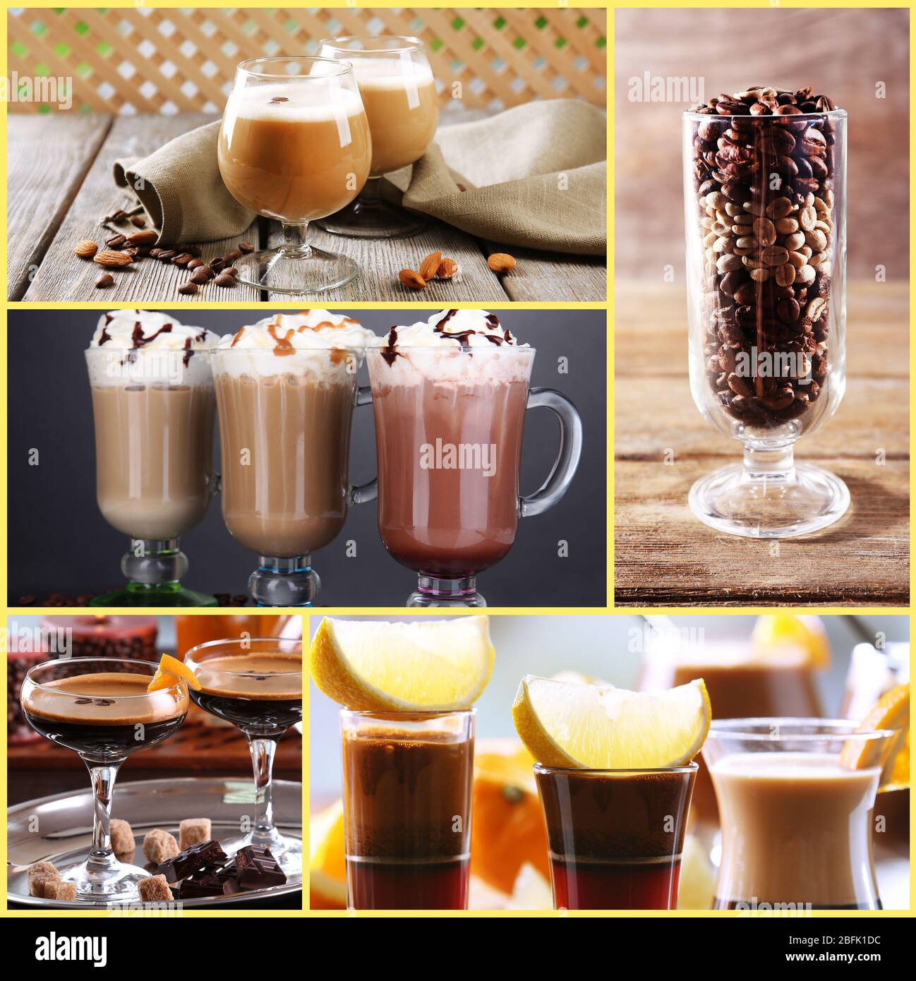 Cocktails collage hi-res stock photography and images - Alamy
