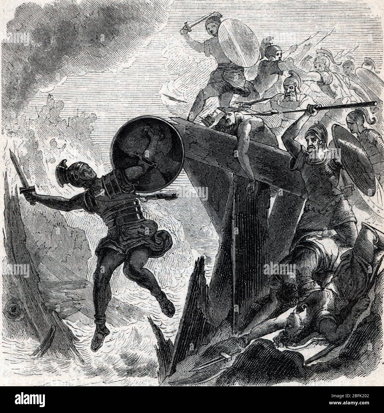 Antiquite romaine : Horatius Cocles (Horatius Le Borgne), heros ...