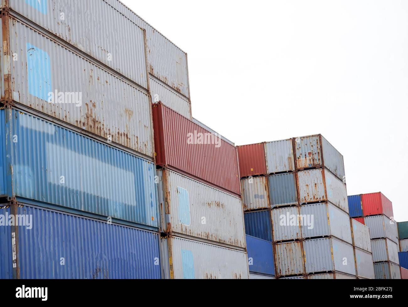 Industrial packing area for transportation, import-export business ...