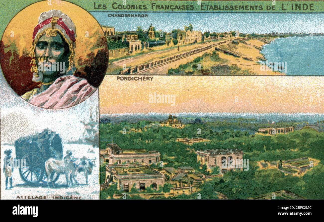 Empire colonial francais : colonies des indes francaises avec ...