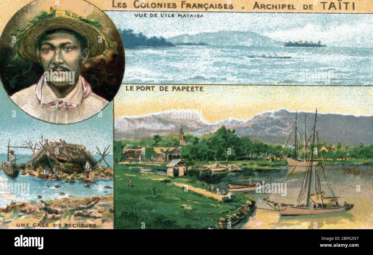 Empire colonial francais : colonies de l'Oceanie, Polynesie francaise ...