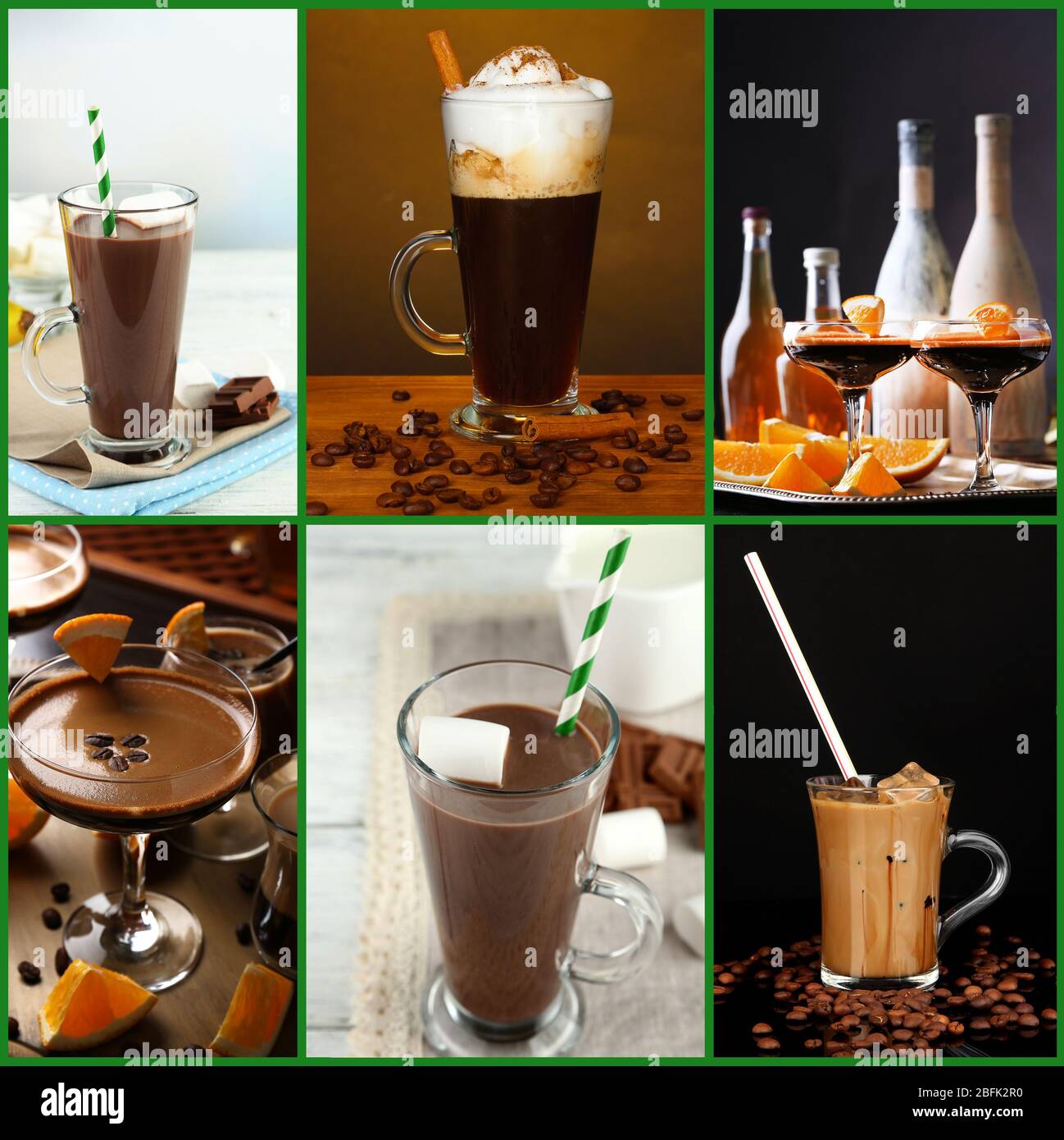 Cocktails collage hi-res stock photography and images - Alamy