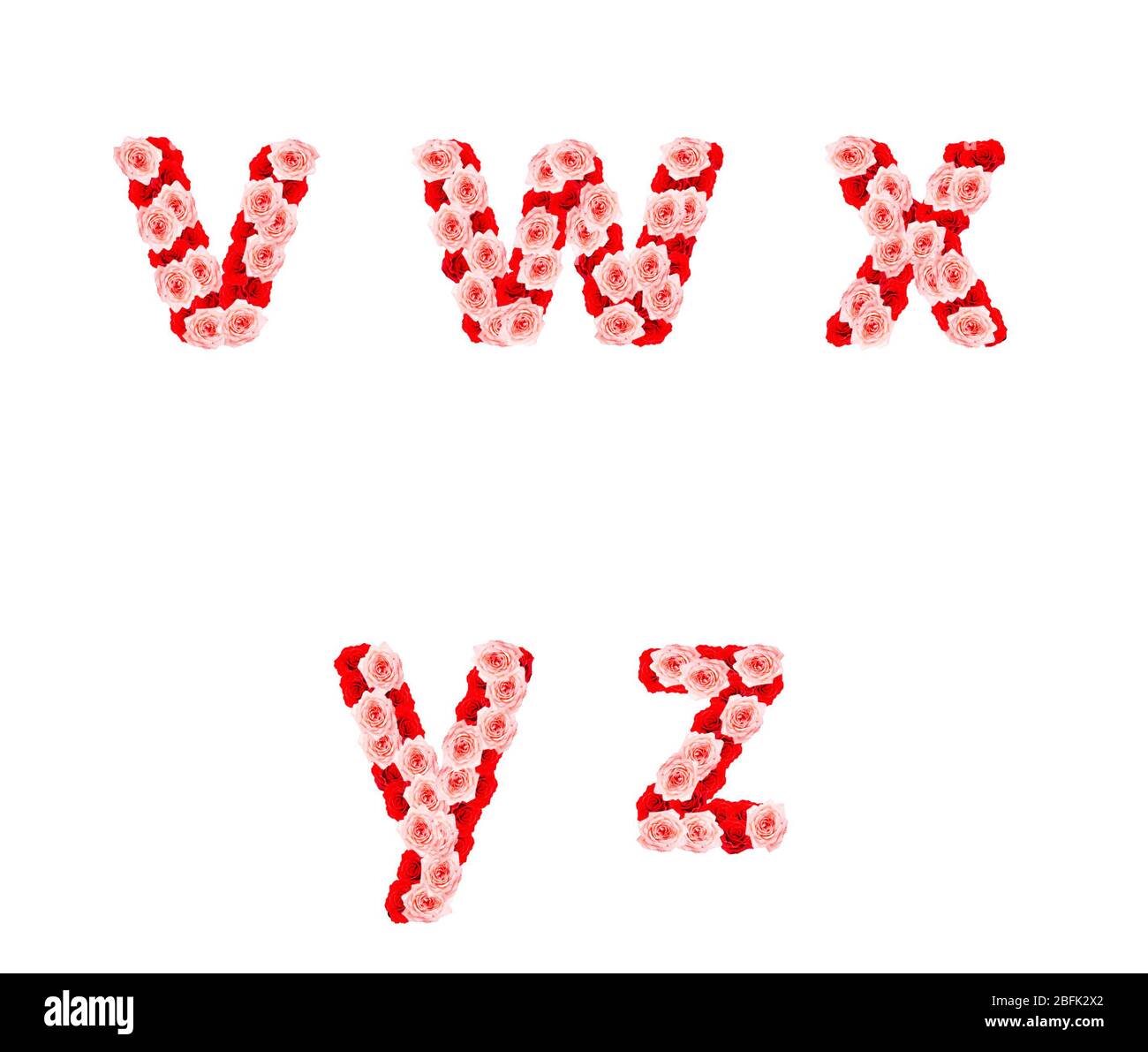 Wildflower letters Cut Out Stock Images & Pictures - Alamy