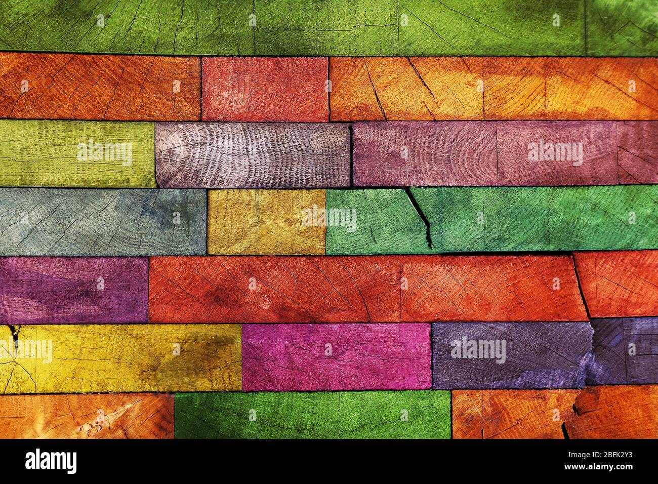 Colorful wooden texture Stock Photo - Alamy