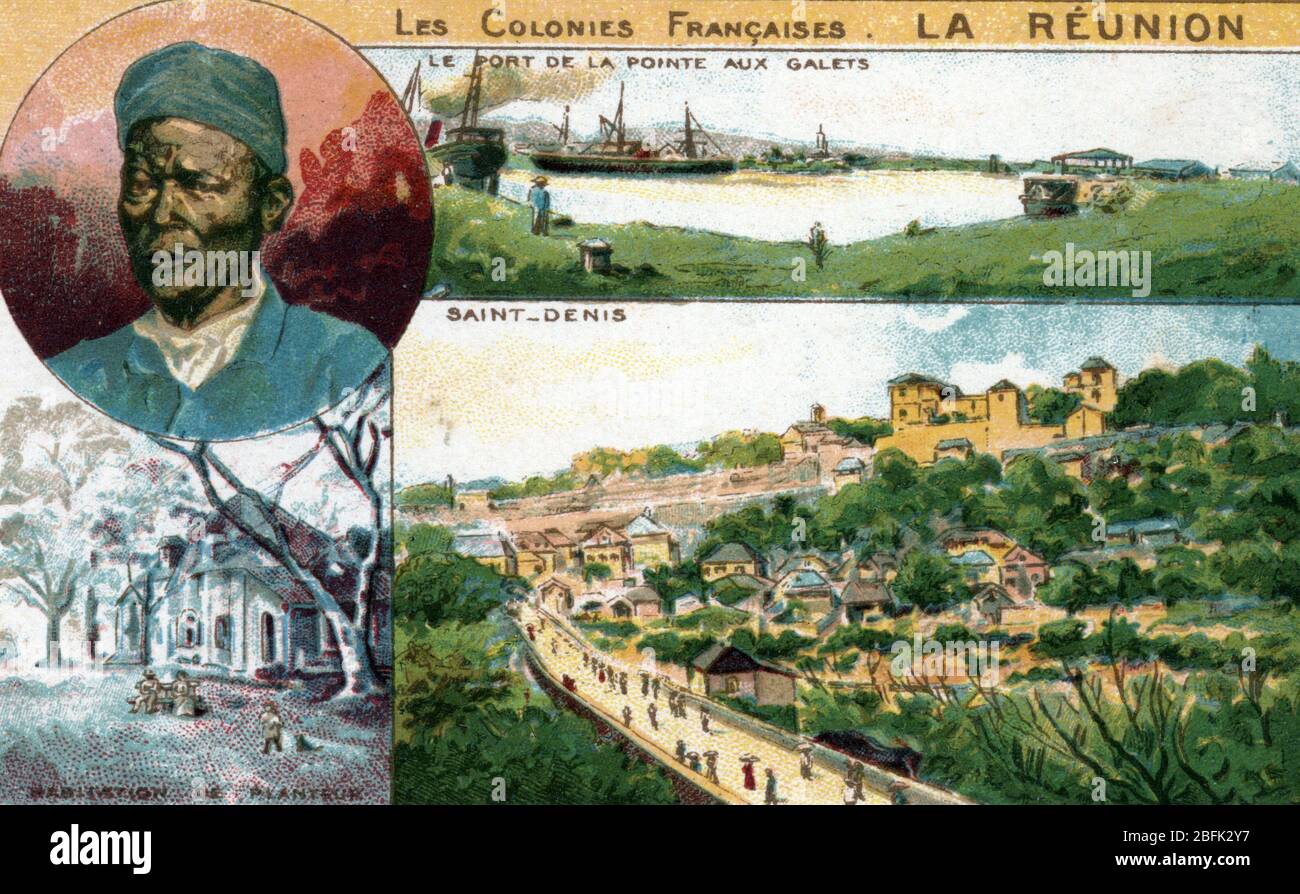 Empire colonial francais : colonies de l'afrique orientale, ile de la ...