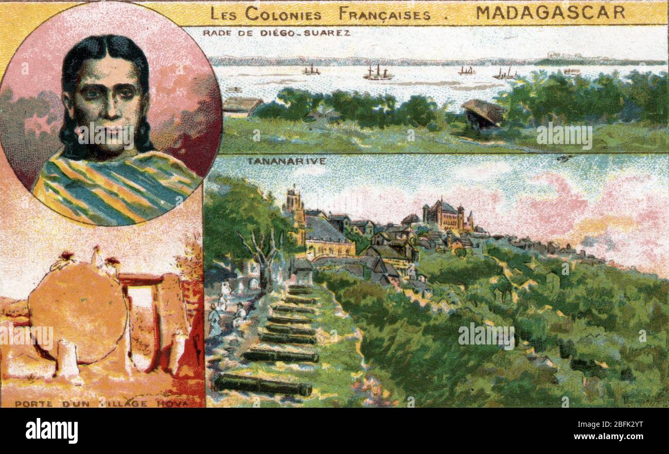 Empire colonial francais : colonies de l'afrique orientale, ile de ...