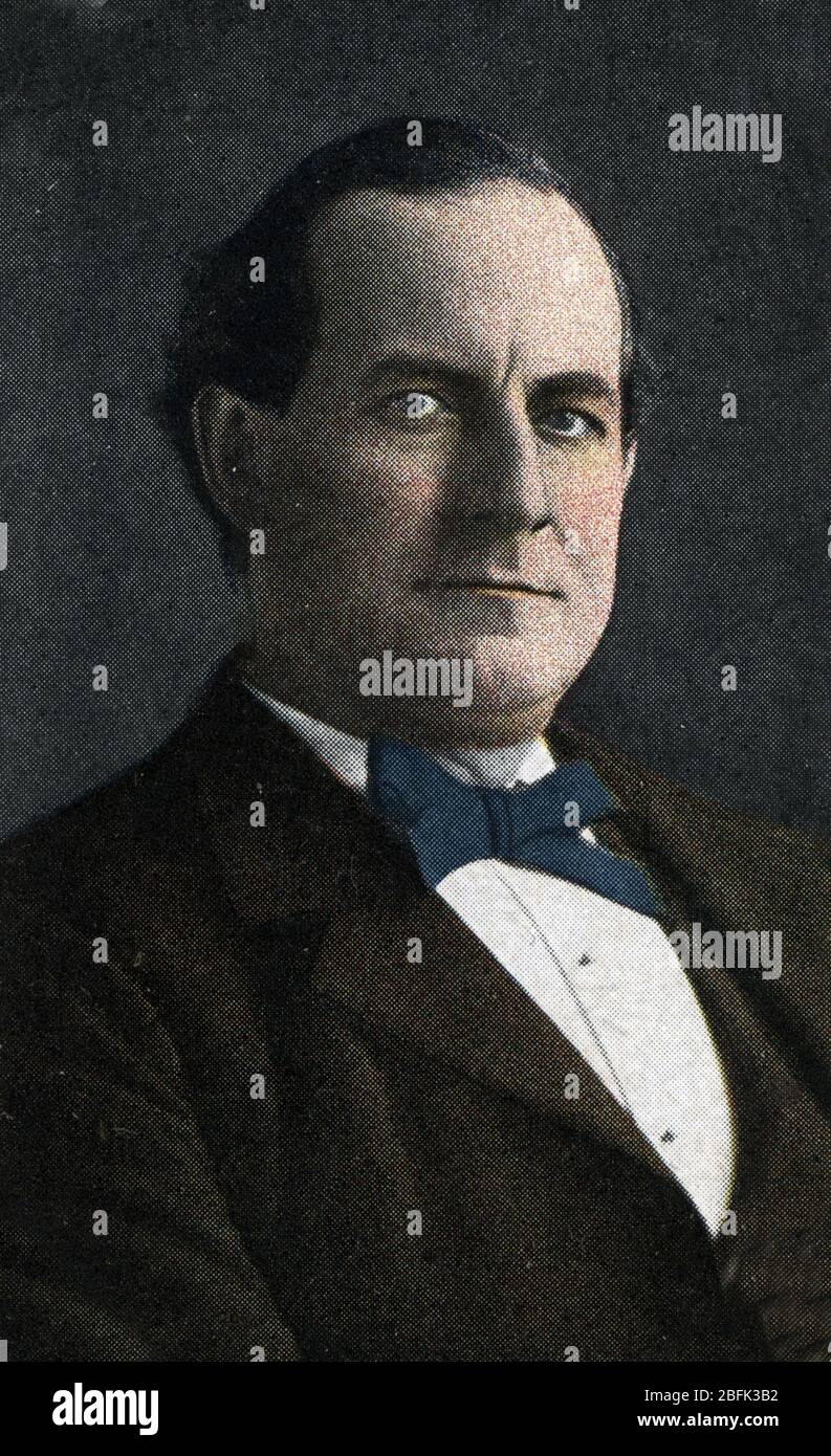 Portrait de l'homme politique americain William Jennings Bryan (1860 ...