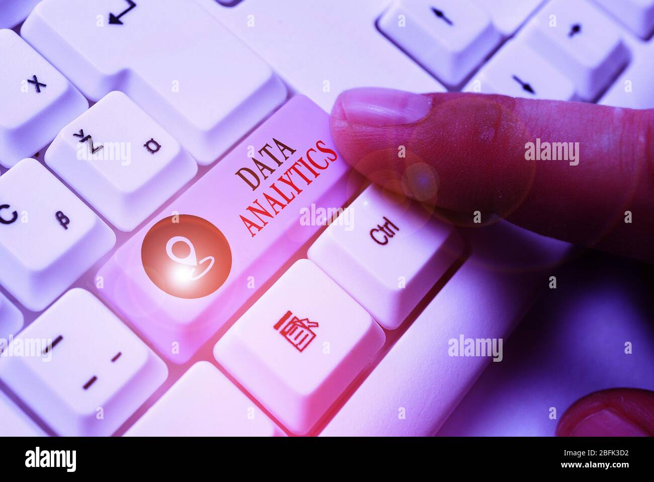 Word writing text Data Analytics. Business photo showcasing process of examining data sets in ...