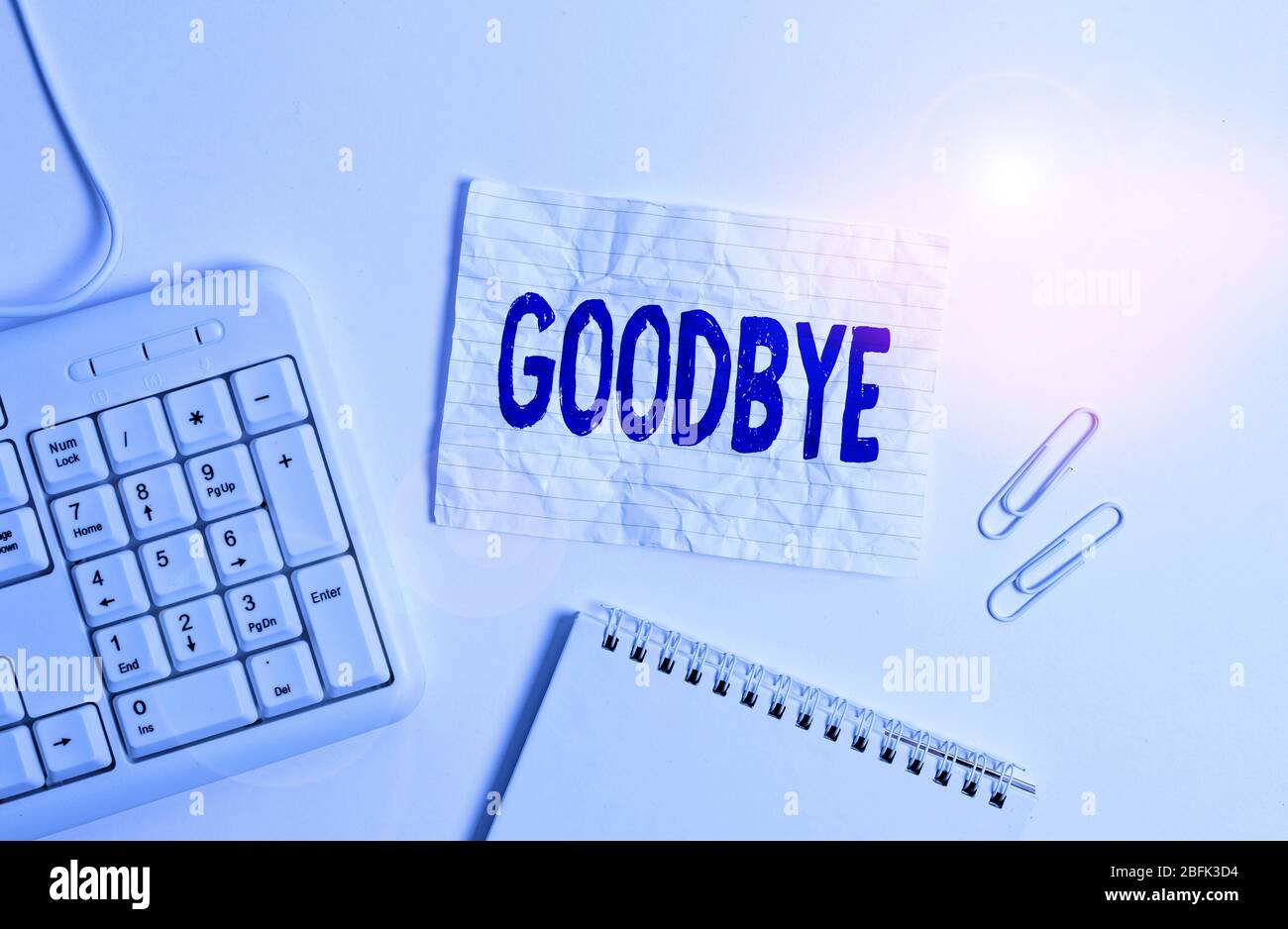 Handwriting text Goodbye. Conceptual photo used to express good wishes ...