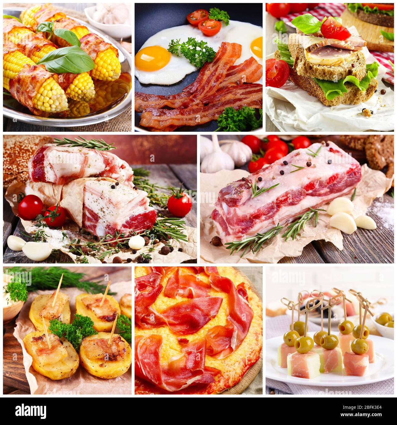 Breakfast menu recipe spices Cut Out Stock Images & Pictures - Alamy