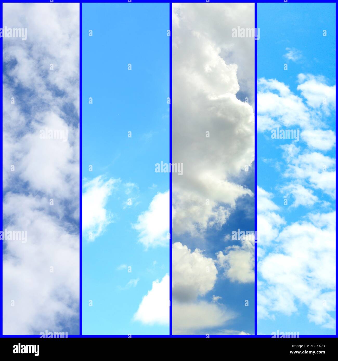 Beautiful sky collage Stock Photo - Alamy