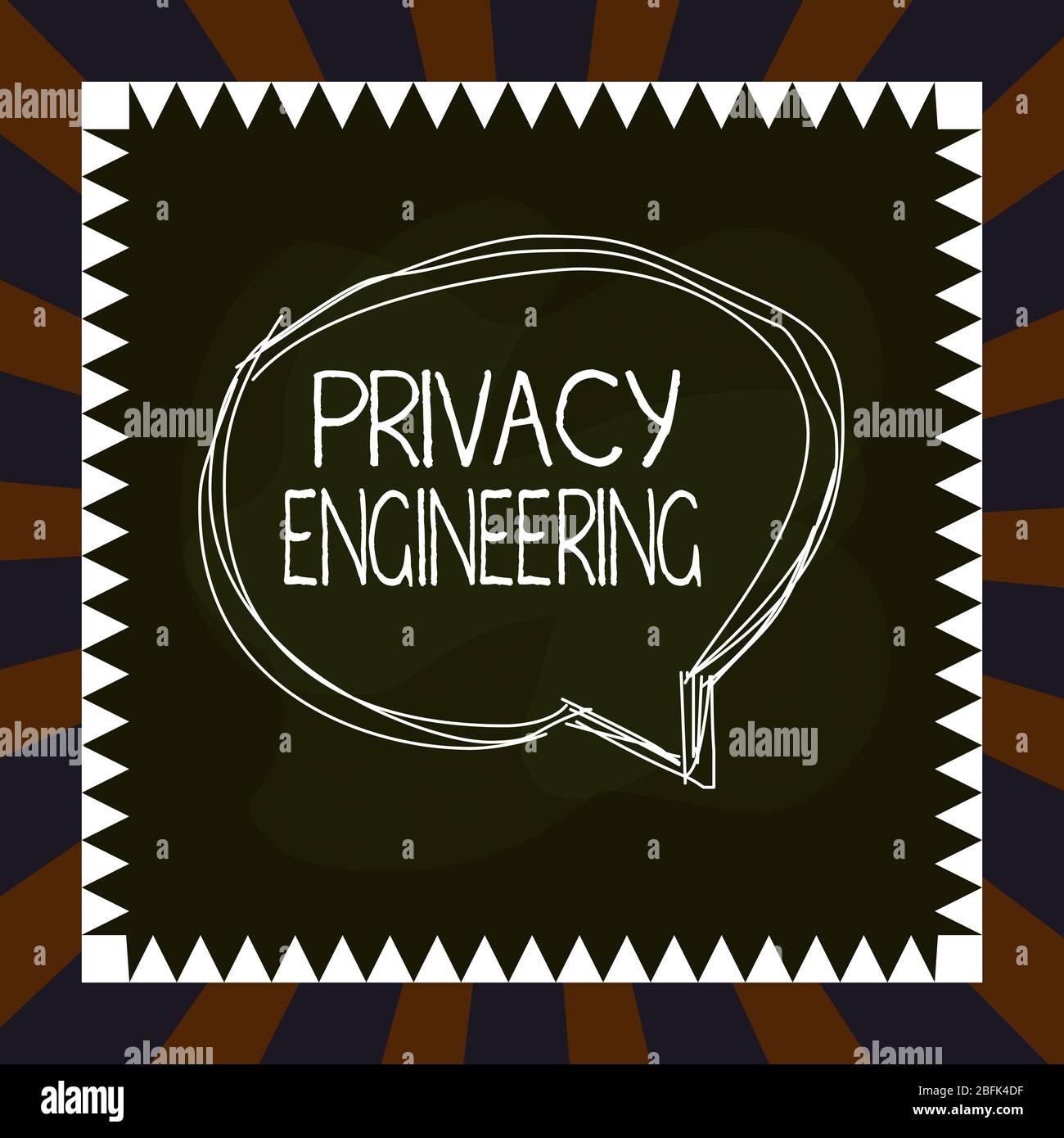 Handwriting text writing Privacy Engineering. Conceptual photo ...